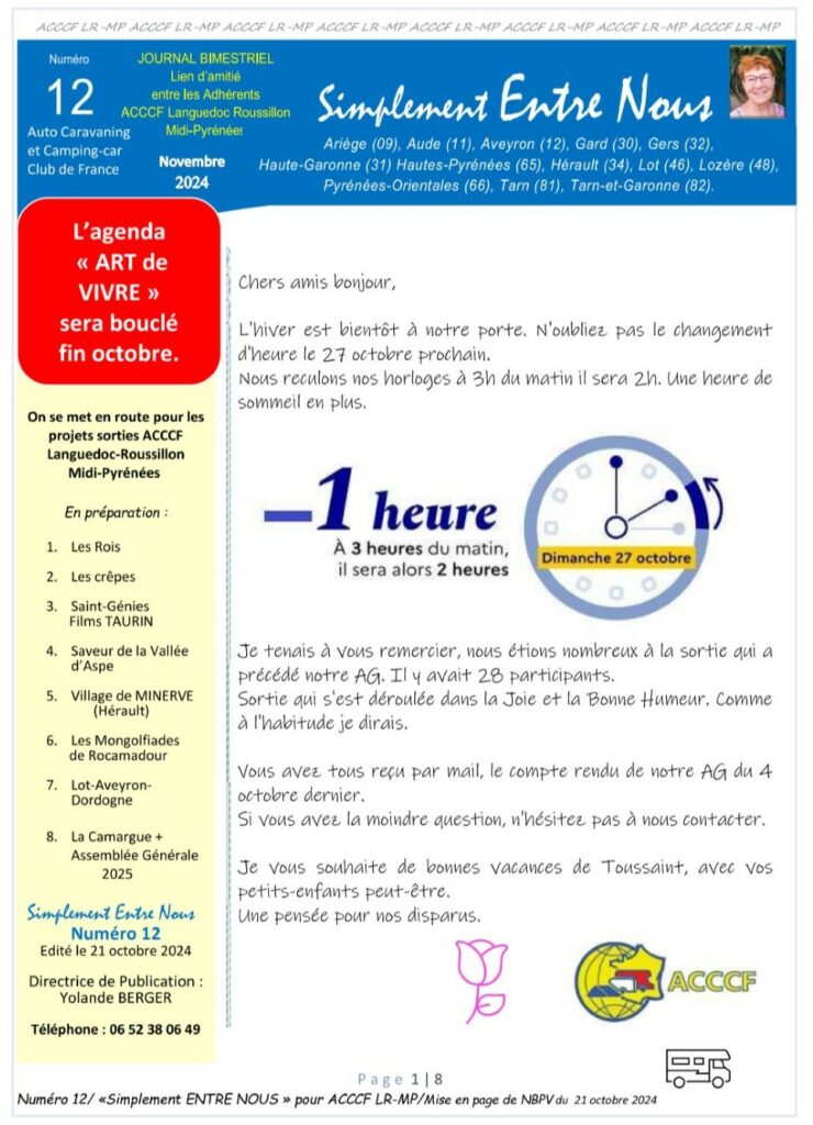 Notre journal "Simplement Entre Nous" - ACCCF